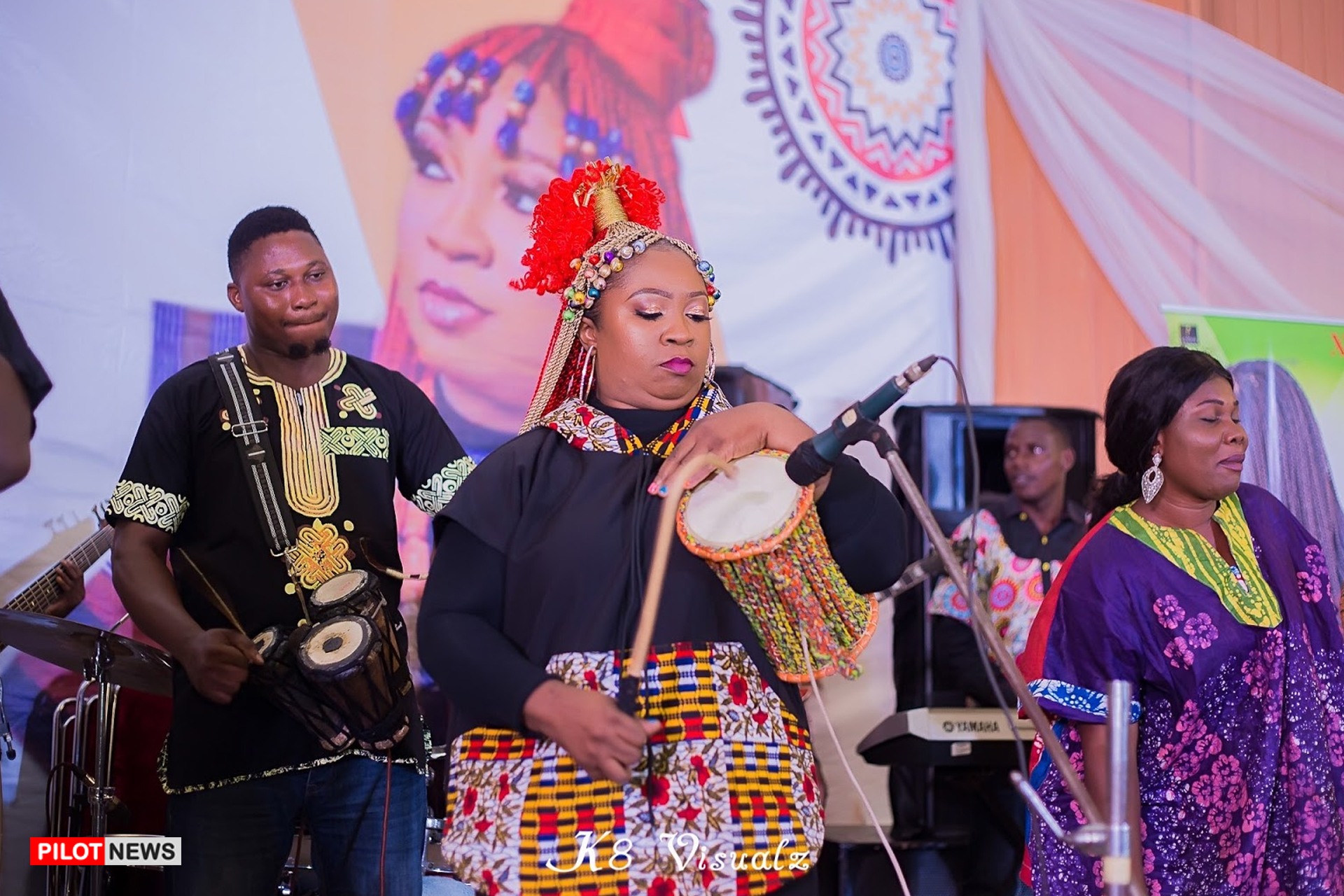 First African female talking drummer, Ara transforms Lagos, street ...